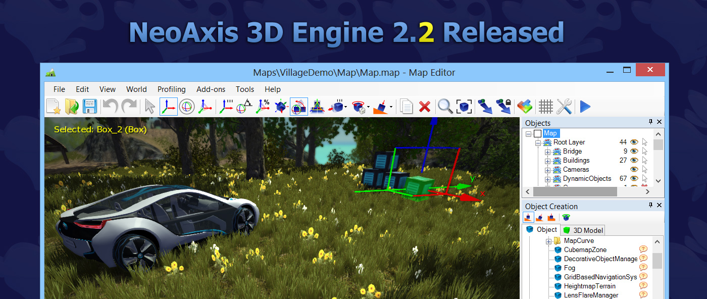 NeoAxis 3D Engine 2.2 Released | NeoAxis 3D Engine